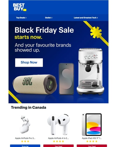Best Buy Canada: Avoid Black Friday FOMO and grab these deals. 🛍️ ...
